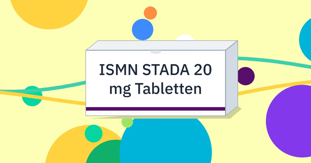 Symbolbild: Packung mit der Aufschrift ISMN STADA 20 mg Tabletten (PZN 04874109) – Verfügbarkeit und Bezug in Apotheken in Frankfurt am Main
