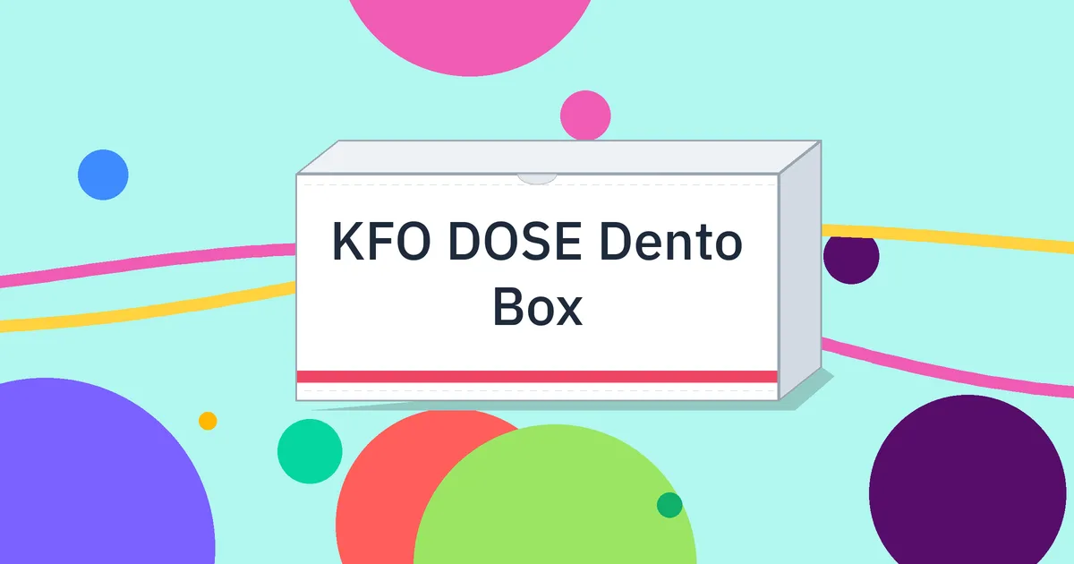 Symbolbild: Packung mit der Aufschrift KFO DOSE Dento Box (PZN 02655567) – Verfügbarkeit und Bezug in Apotheken in Frankfurt am Main