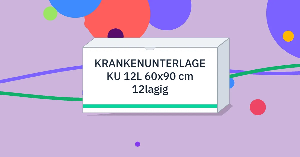 Symbolbild: Packung mit der Aufschrift KRANKENUNTERLAGE KU 12L 60x90 cm 12lagig (PZN 04239092) – Verfügbarkeit und Bezug in Apotheken in Frankfurt am Main