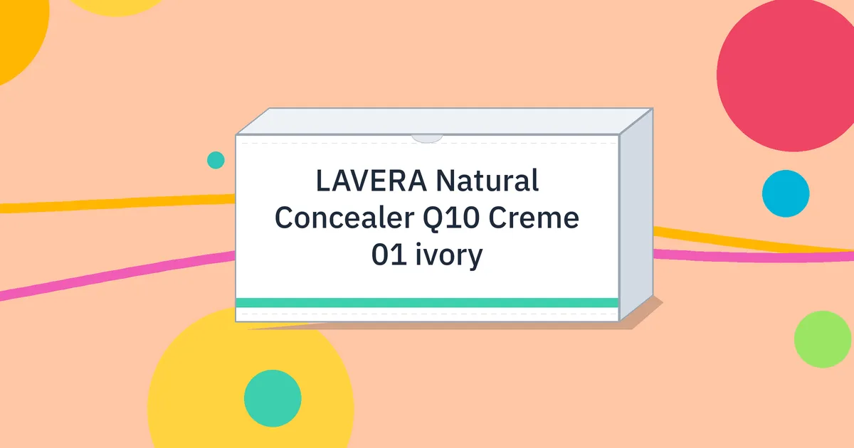 Symbolbild: Packung mit der Aufschrift LAVERA Natural Concealer Q10 Creme 01 ivory (PZN 14056300) – Verfügbarkeit und Bezug in Apotheken in Frankfurt am Main