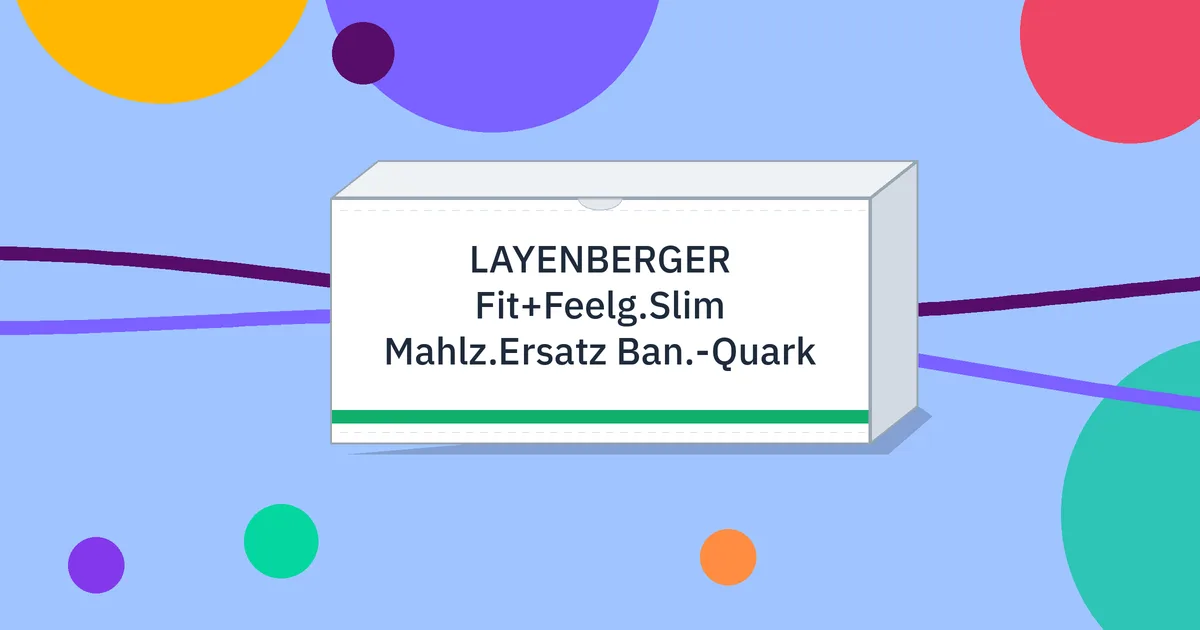 Symbolbild: Packung mit der Aufschrift LAYENBERGER Fit+Feelg.Slim Mahlz.Ersatz Ban.-Quark (PZN 06578289) – Verfügbarkeit und Bezug in Apotheken in Frankfurt am Main