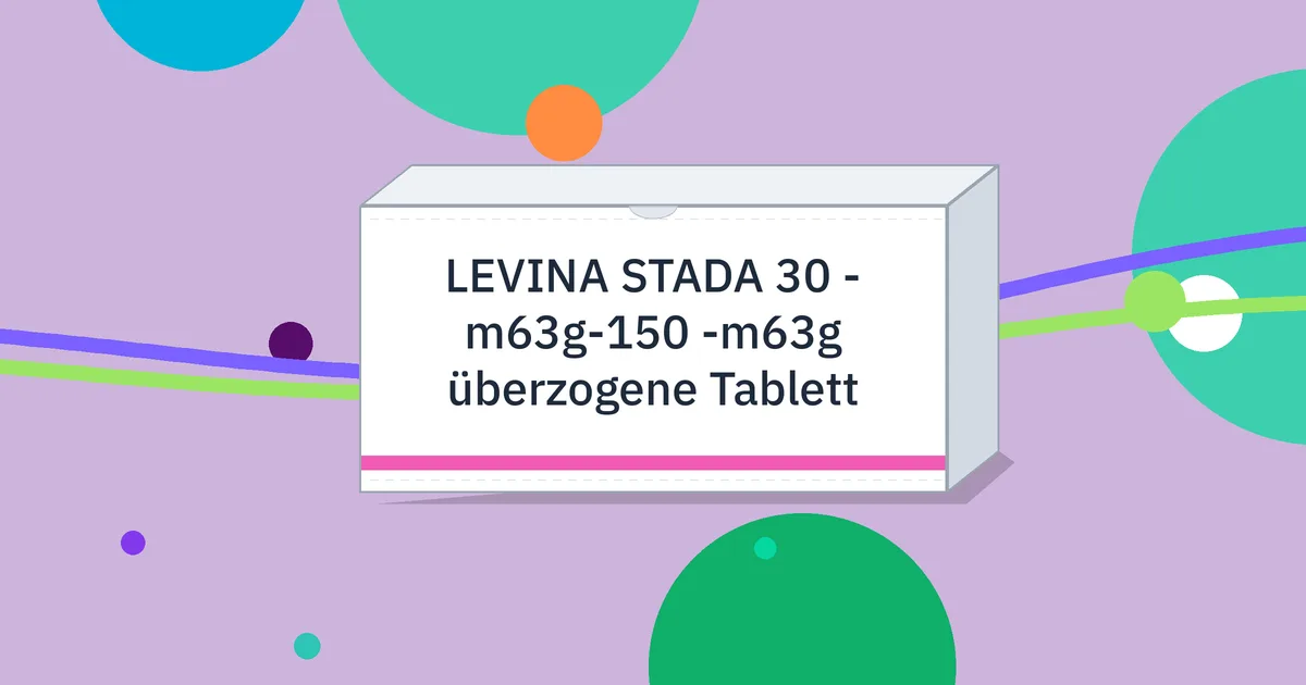 Symbolbild: Packung mit der Aufschrift LEVINA STADA 30 -m63g-150 -m63g überzogene Tablett (PZN 09335363) – Verfügbarkeit und Bezug in Apotheken in Frankfurt am Main