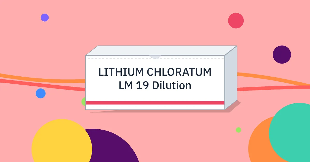 Symbolbild: Packung mit der Aufschrift LITHIUM CHLORATUM LM 19 Dilution (PZN 12932097) – Verfügbarkeit und Bezug in Apotheken in Frankfurt am Main