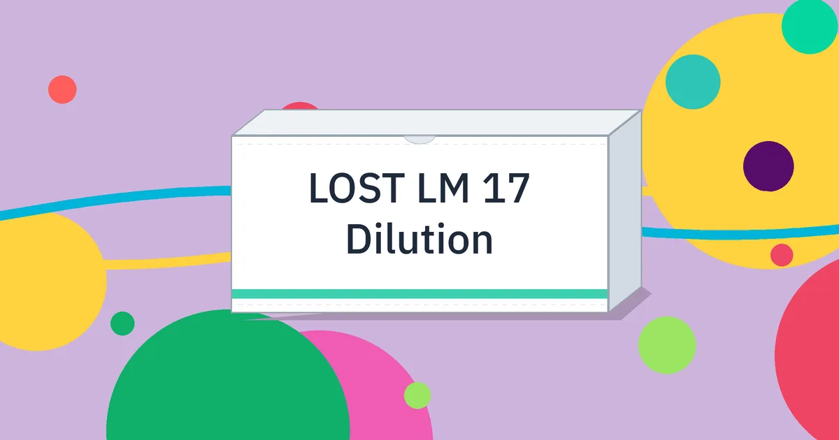 Symbolbild: Packung mit der Aufschrift LOST LM 17 Dilution (PZN 13536239) – Verfügbarkeit und Bezug in Apotheken in Frankfurt am Main
