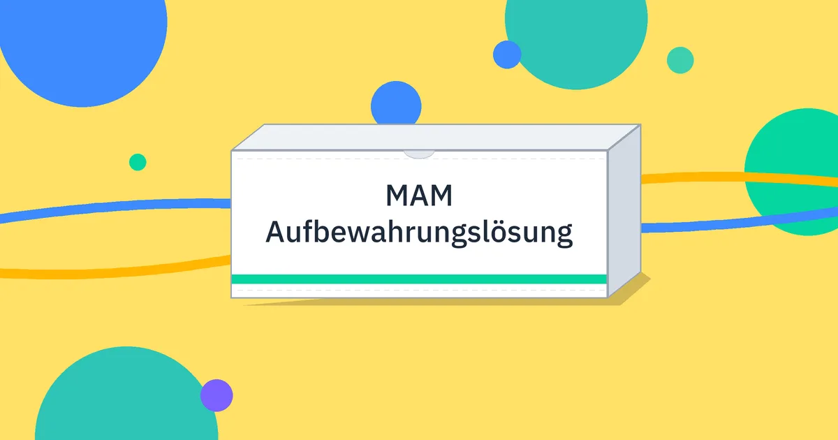 Symbolbild: Packung mit der Aufschrift MAM Aufbewahrungslösung (PZN 05851547) – Verfügbarkeit und Bezug in Apotheken in Frankfurt am Main