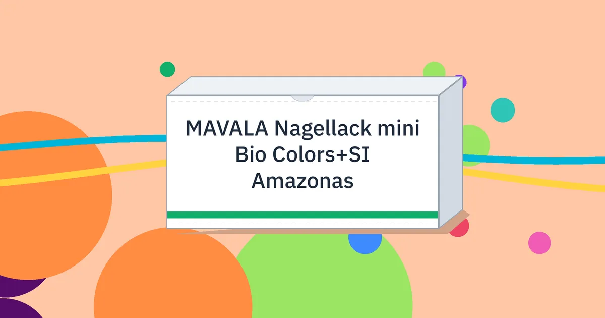 Symbolbild: Packung mit der Aufschrift MAVALA Nagellack mini Bio Colors+SI Amazonas (PZN 18449284) – Verfügbarkeit und Bezug in Apotheken in Frankfurt am Main
