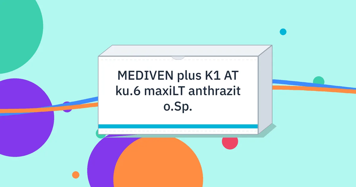 Symbolbild: Packung mit der Aufschrift MEDIVEN plus K1 AT ku.6 maxiLT anthrazit o.Sp. (PZN 15068819) – Verfügbarkeit und Bezug in Apotheken in Frankfurt am Main