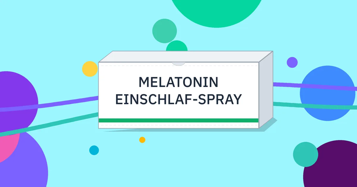 Symbolbild: Packung mit der Aufschrift MELATONIN EINSCHLAF-SPRAY (PZN 17401039) – Verfügbarkeit und Bezug in Apotheken in Frankfurt am Main