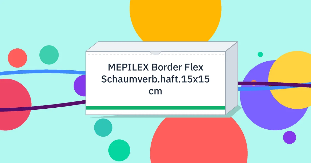 Symbolbild: Packung mit der Aufschrift MEPILEX Border Flex Schaumverb.haft.15x15 cm (PZN 12596021) – Verfügbarkeit und Bezug in Apotheken in Frankfurt am Main