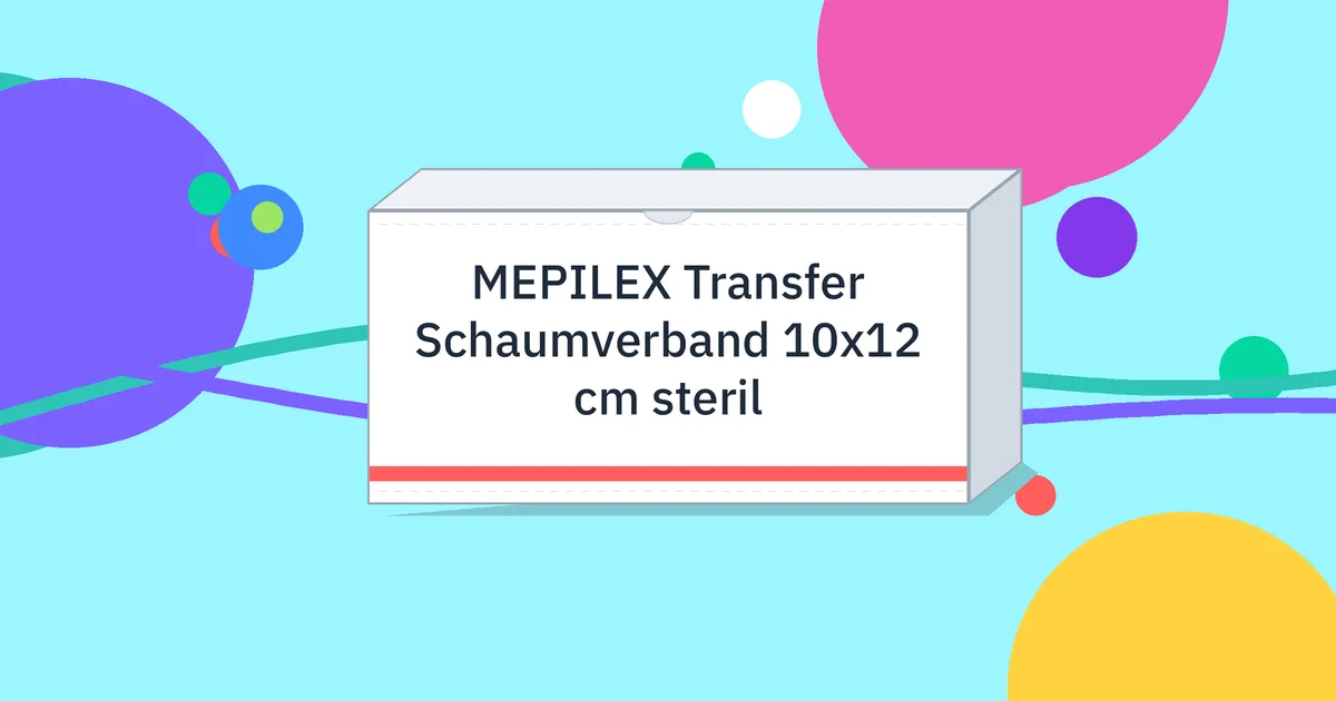 Symbolbild: Packung mit der Aufschrift MEPILEX Transfer Schaumverband 10x12 cm steril (PZN 10006972) – Verfügbarkeit und Bezug in Apotheken in Frankfurt am Main