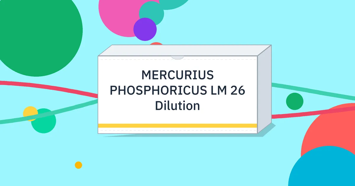 Symbolbild: Packung mit der Aufschrift MERCURIUS PHOSPHORICUS LM 26 Dilution (PZN 12952881) – Verfügbarkeit und Bezug in Apotheken in Frankfurt am Main