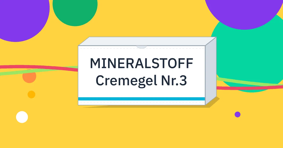 Symbolbild: Packung mit der Aufschrift MINERALSTOFF Cremegel Nr.3 (PZN 02732055) – Verfügbarkeit und Bezug in Apotheken in Frankfurt am Main