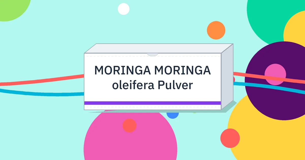 Symbolbild: Packung mit der Aufschrift MORINGA MORINGA oleifera Pulver (PZN 13837739) – Verfügbarkeit und Bezug in Apotheken in Frankfurt am Main