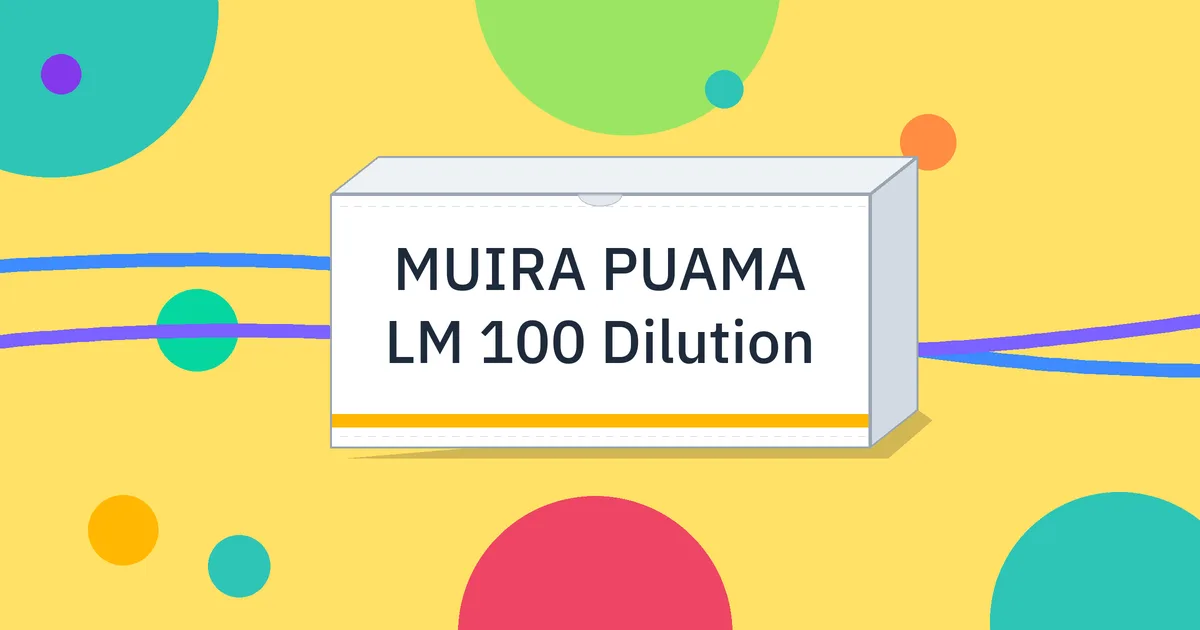 Symbolbild: Packung mit der Aufschrift MUIRA PUAMA LM 100 Dilution (PZN 13611490) – Verfügbarkeit und Bezug in Apotheken in Frankfurt am Main
