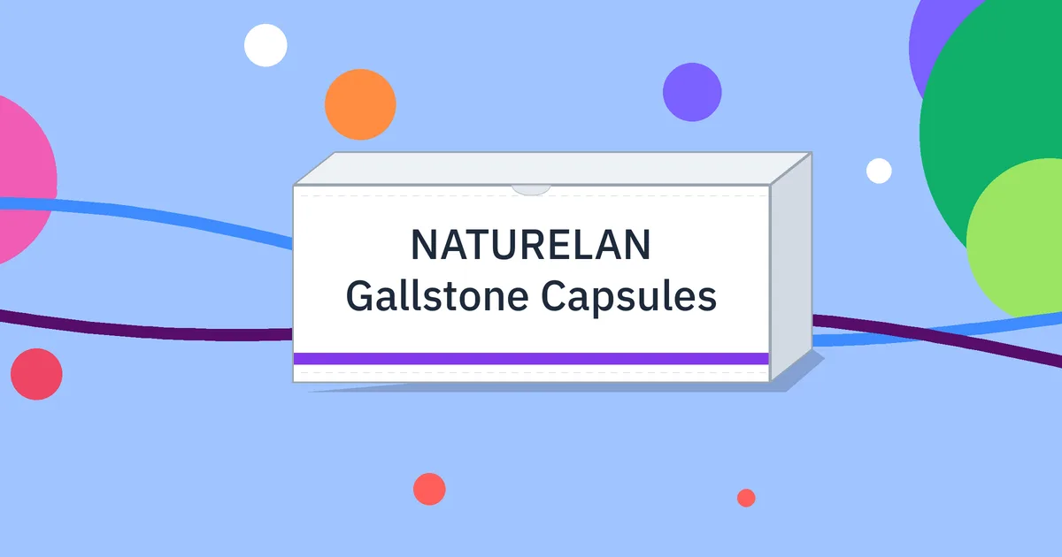 Symbolbild: Packung mit der Aufschrift NATURELAN Gallstone Capsules (PZN 20026289) – Verfügbarkeit und Bezug in Apotheken in Frankfurt am Main
