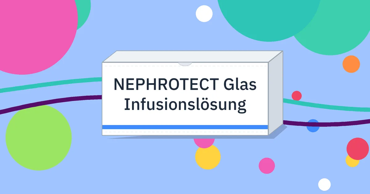 Symbolbild: Packung mit der Aufschrift NEPHROTECT Glas Infusionslösung (PZN 06977730) – Verfügbarkeit und Bezug in Apotheken in Frankfurt am Main