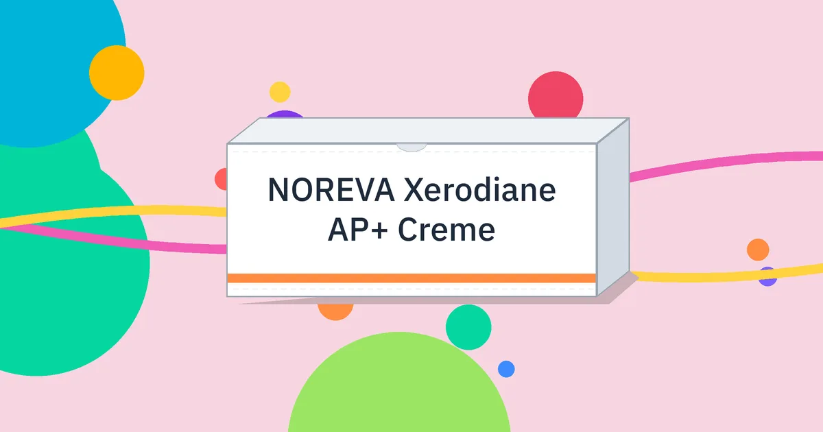 Symbolbild: Packung mit der Aufschrift NOREVA Xerodiane AP+ Creme (PZN 12749619) – Verfügbarkeit und Bezug in Apotheken in Frankfurt am Main