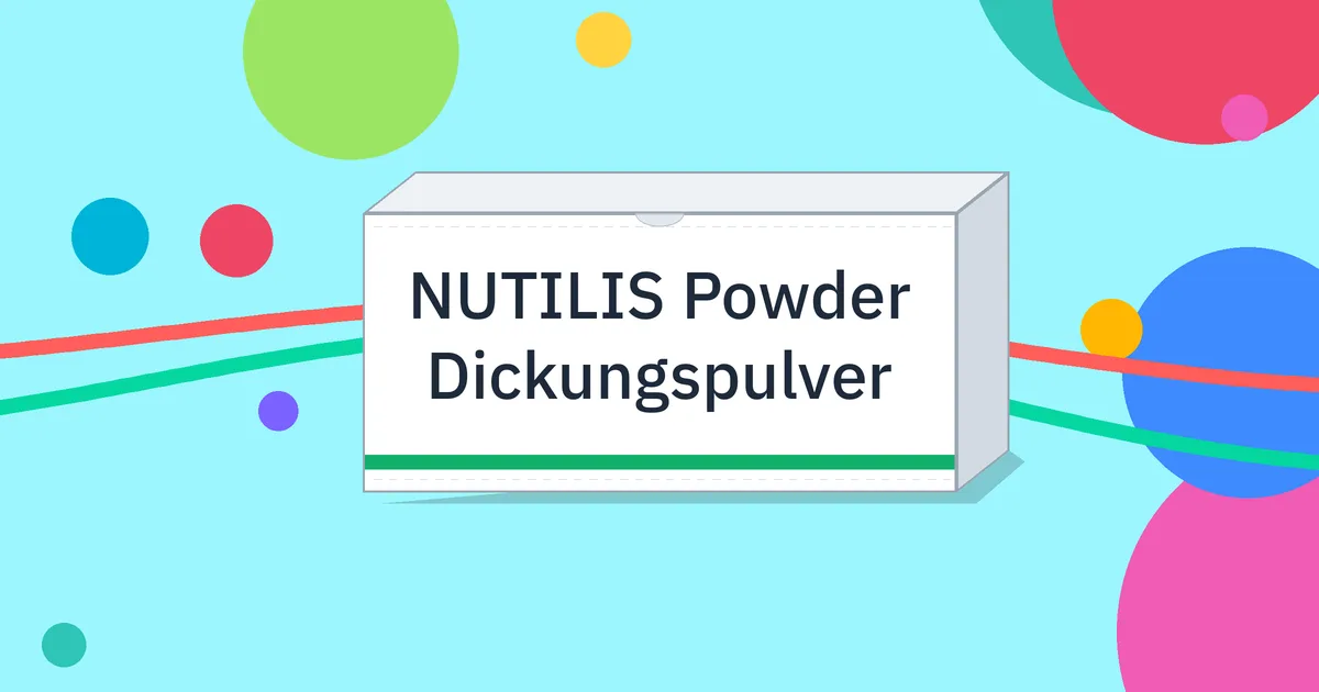 Symbolbild: Packung mit der Aufschrift NUTILIS Powder Dickungspulver (PZN 09204224) – Verfügbarkeit und Bezug in Apotheken in Frankfurt am Main