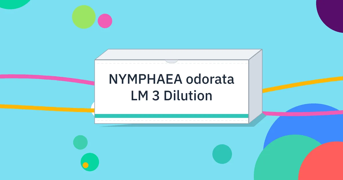 Symbolbild: Packung mit der Aufschrift NYMPHAEA odorata LM 3 Dilution (PZN 13621318) – Verfügbarkeit und Bezug in Apotheken in Frankfurt am Main