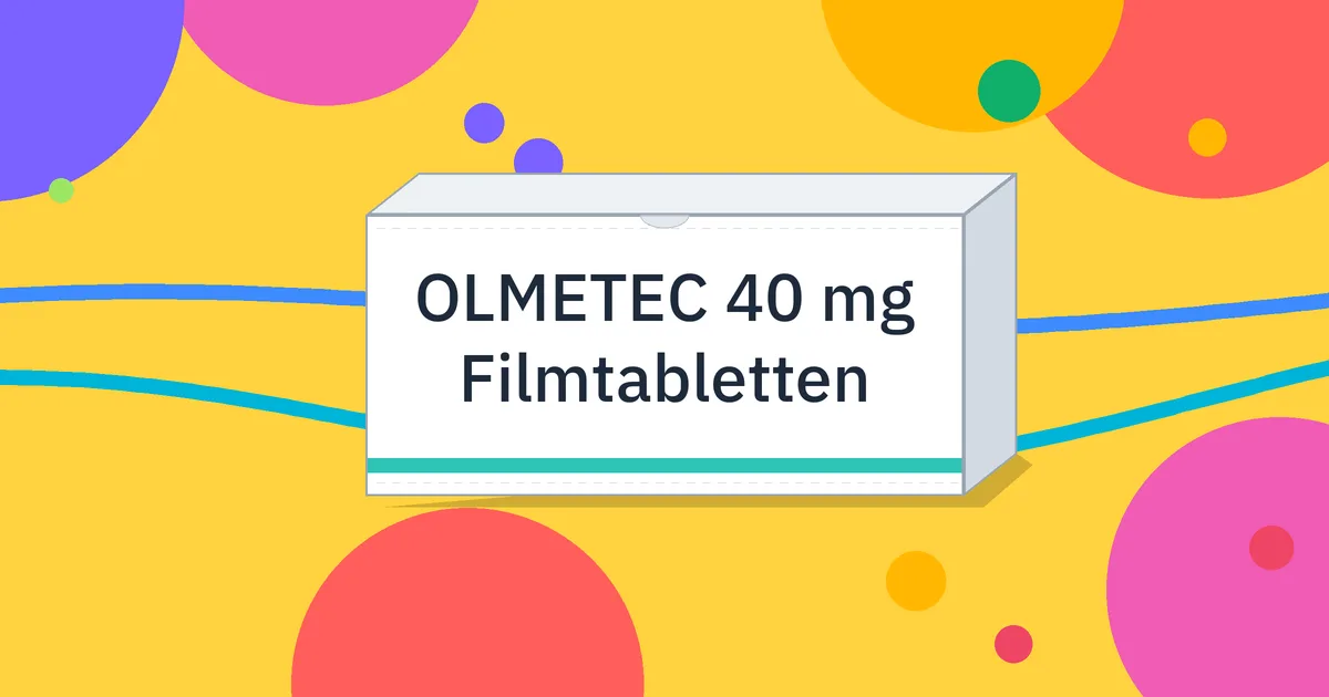 Symbolbild: Packung mit der Aufschrift OLMETEC 40 mg Filmtabletten (PZN 00096603) – Verfügbarkeit und Bezug in Apotheken in Frankfurt am Main