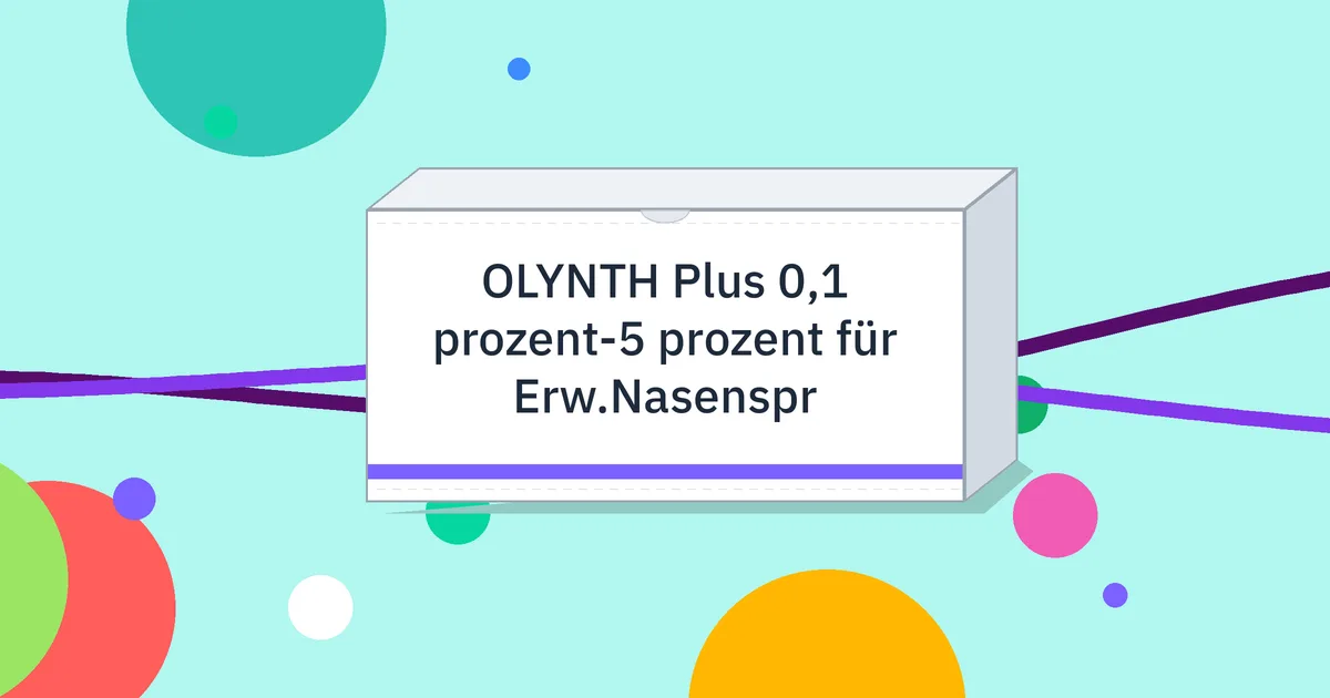 Symbolbild: Packung mit der Aufschrift OLYNTH Plus 0,1 prozent-5 prozent für Erw.Nasenspr (PZN 13856688) – Verfügbarkeit und Bezug in Apotheken in Frankfurt am Main