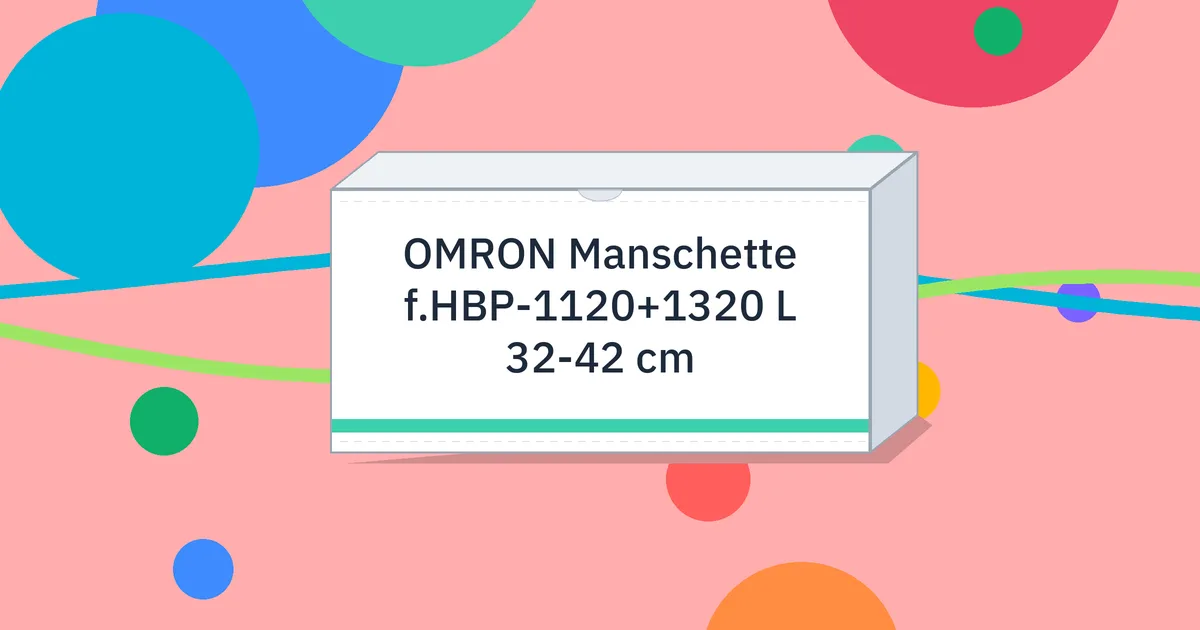 Symbolbild: Packung mit der Aufschrift OMRON Manschette f.HBP-1120+1320 L 32-42 cm (PZN 14057593) – Verfügbarkeit und Bezug in Apotheken in Frankfurt am Main