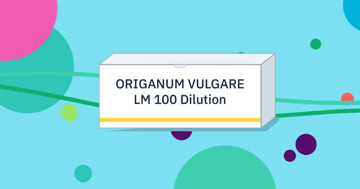 Symbolbild: Packung mit der Aufschrift ORIGANUM VULGARE LM 100 Dilution (PZN 12973334) – Verfügbarkeit und Bezug in Apotheken in Frankfurt am Main