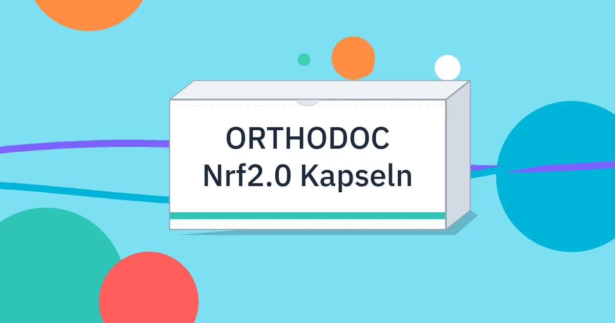 Symbolbild: Packung mit der Aufschrift ORTHODOC Nrf2.0 Kapseln (PZN 18375781) – Verfügbarkeit und Bezug in Apotheken in Frankfurt am Main