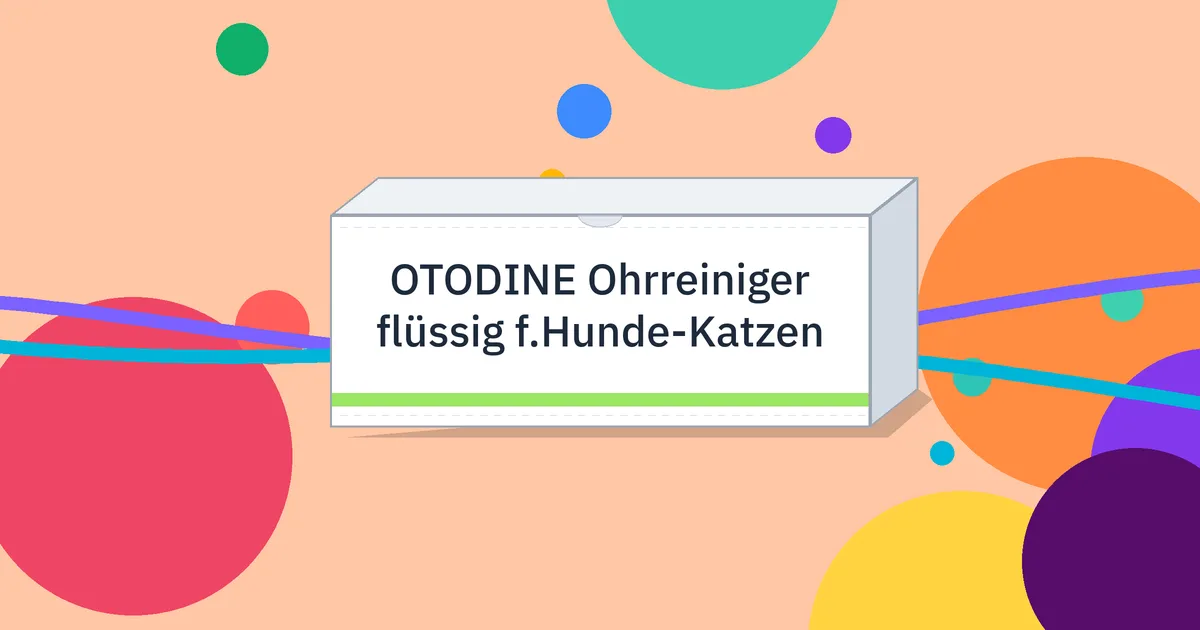 Symbolbild: Packung mit der Aufschrift OTODINE Ohrreiniger flüssig f.Hunde-Katzen (PZN 18022657) – Verfügbarkeit und Bezug in Apotheken in Frankfurt am Main