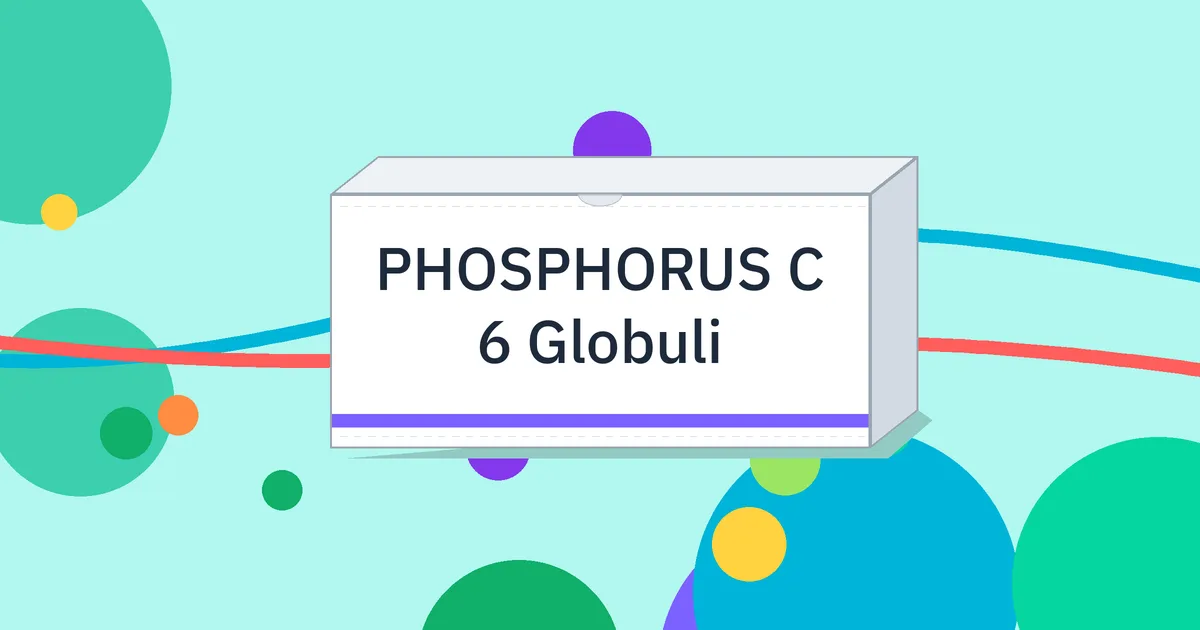 Symbolbild: Packung mit der Aufschrift PHOSPHORUS C 6 Globuli (PZN 16670725) – Verfügbarkeit und Bezug in Apotheken in Frankfurt am Main
