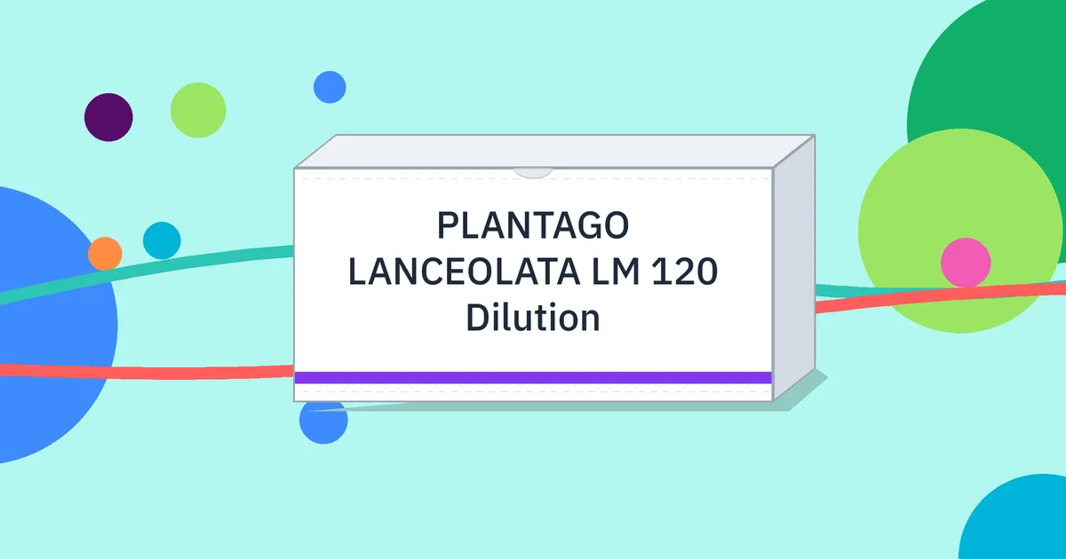 Symbolbild: Packung mit der Aufschrift PLANTAGO LANCEOLATA LM 120 Dilution (PZN 13037507) – Verfügbarkeit und Bezug in Apotheken in Frankfurt am Main
