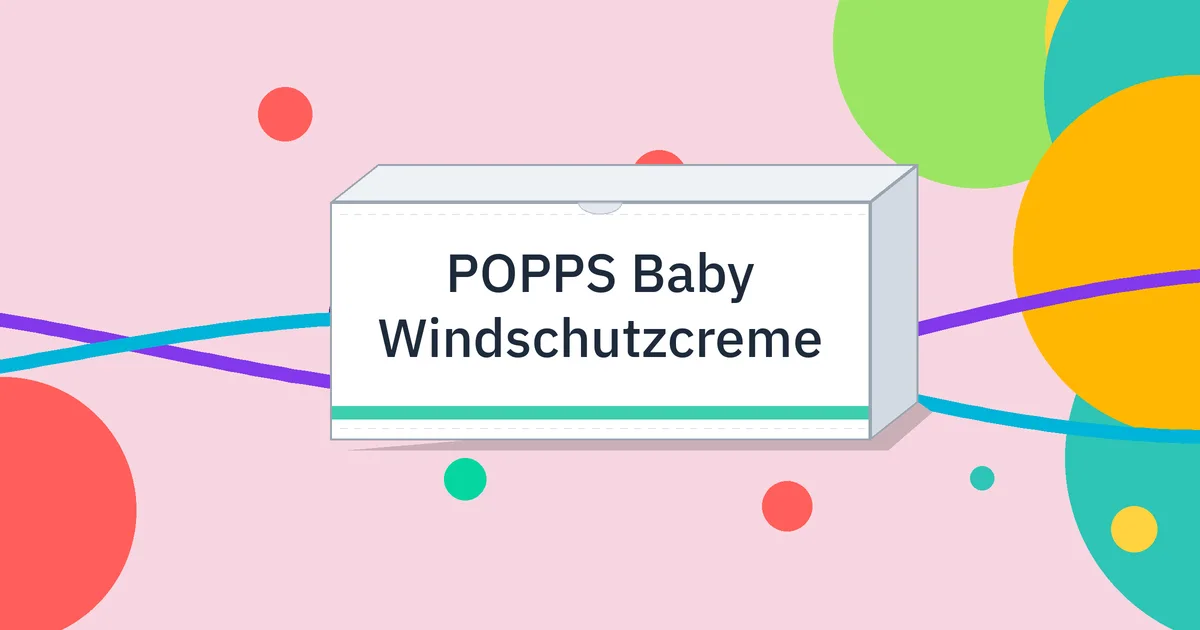 Symbolbild: Packung mit der Aufschrift POPPS Baby Windschutzcreme (PZN 20768855) – Verfügbarkeit und Bezug in Apotheken in Frankfurt am Main