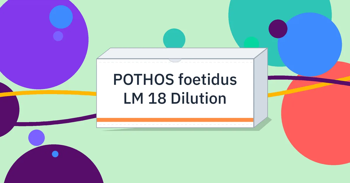 Symbolbild: Packung mit der Aufschrift POTHOS foetidus LM 18 Dilution (PZN 13666189) – Verfügbarkeit und Bezug in Apotheken in Frankfurt am Main