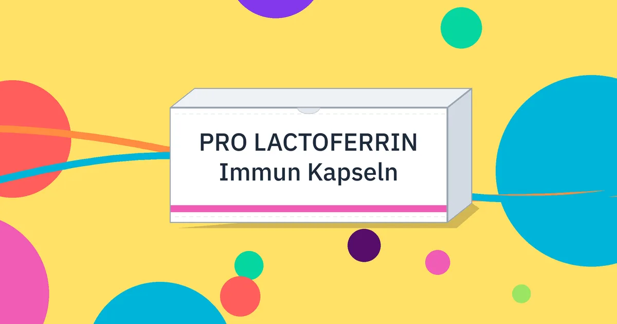 Symbolbild: Packung mit der Aufschrift PRO LACTOFERRIN Immun Kapseln (PZN 18131576) – Verfügbarkeit und Bezug in Apotheken in Frankfurt am Main