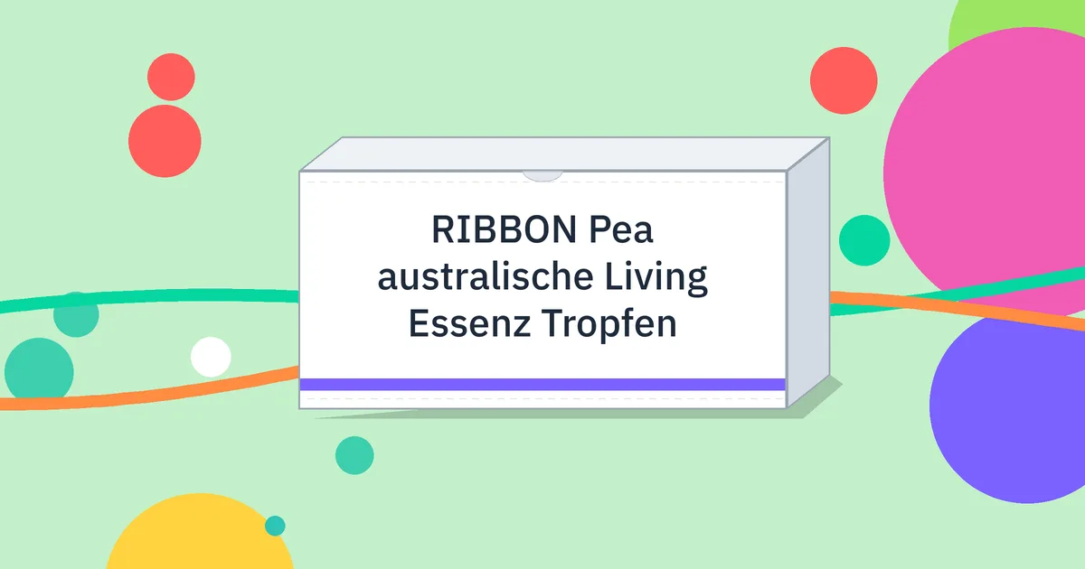 Symbolbild: Packung mit der Aufschrift RIBBON Pea australische Living Essenz Tropfen (PZN 05010902) – Verfügbarkeit und Bezug in Apotheken in Frankfurt am Main