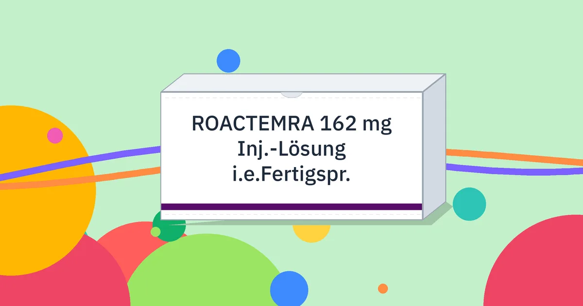 Symbolbild: Packung mit der Aufschrift ROACTEMRA 162 mg Inj.-Lösung i.e.Fertigspr. (PZN 16741448) – Verfügbarkeit und Bezug in Apotheken in Frankfurt am Main