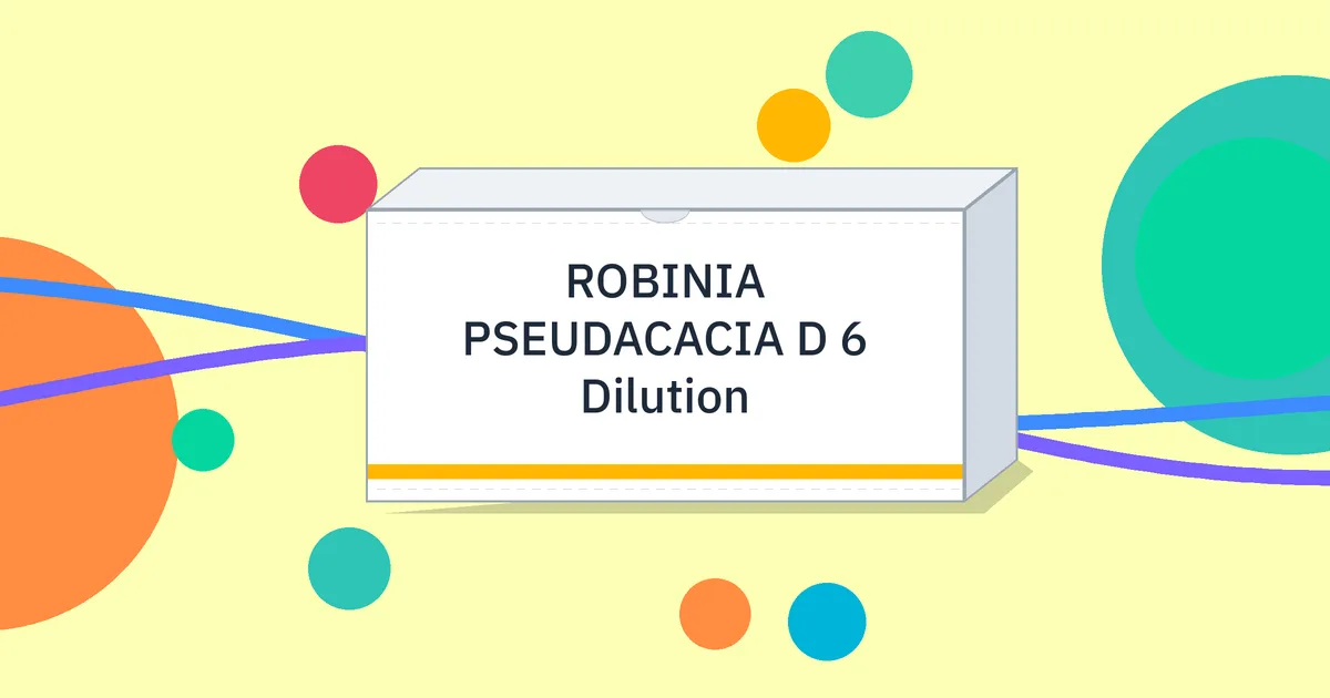 Symbolbild: Packung mit der Aufschrift ROBINIA PSEUDACACIA D 6 Dilution (PZN 02105097) – Verfügbarkeit und Bezug in Apotheken in Frankfurt am Main