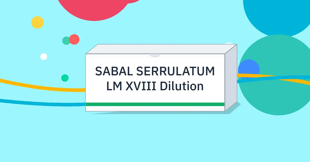 Symbolbild: Packung mit der Aufschrift SABAL SERRULATUM LM XVIII Dilution (PZN 04498497) – Verfügbarkeit und Bezug in Apotheken in Frankfurt am Main
