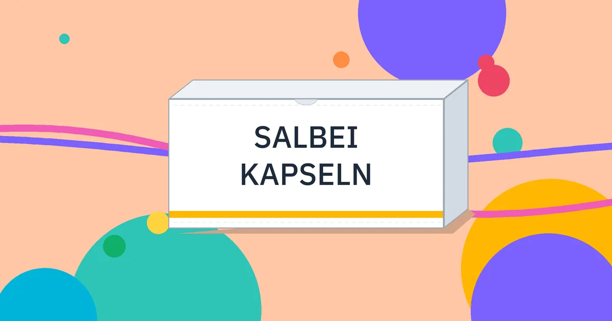 Symbolbild: Packung mit der Aufschrift SALBEI KAPSELN (PZN 08727894) – Verfügbarkeit und Bezug in Apotheken in Frankfurt am Main