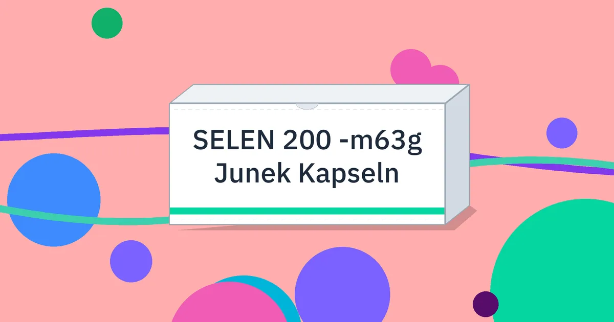 Symbolbild: Packung mit der Aufschrift SELEN 200 -m63g Junek Kapseln (PZN 01102524) – Verfügbarkeit und Bezug in Apotheken in Frankfurt am Main