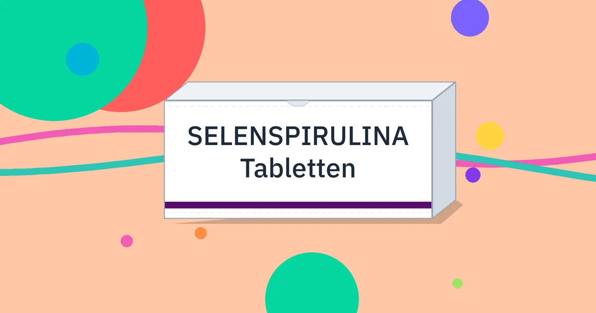 Symbolbild: Packung mit der Aufschrift SELENSPIRULINA Tabletten (PZN 16354332) – Verfügbarkeit und Bezug in Apotheken in Frankfurt am Main