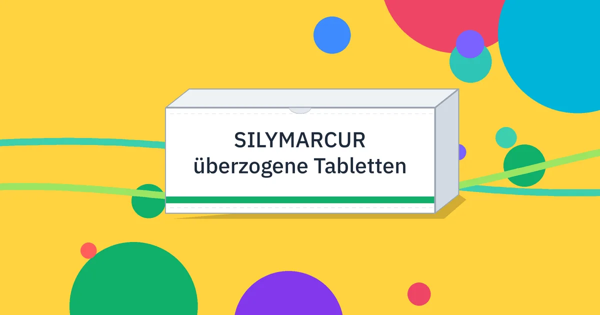Symbolbild: Packung mit der Aufschrift SILYMARCUR überzogene Tabletten (PZN 09384290) – Verfügbarkeit und Bezug in Apotheken in Frankfurt am Main