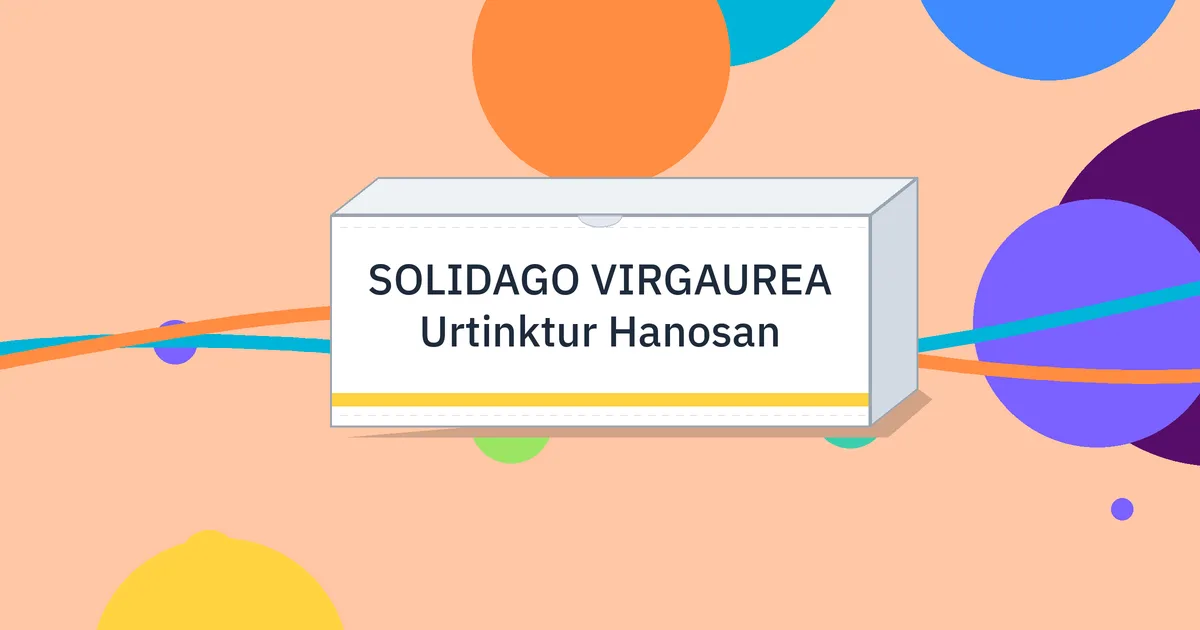 Symbolbild: Packung mit der Aufschrift SOLIDAGO VIRGAUREA Urtinktur Hanosan (PZN 07431855) – Verfügbarkeit und Bezug in Apotheken in Frankfurt am Main