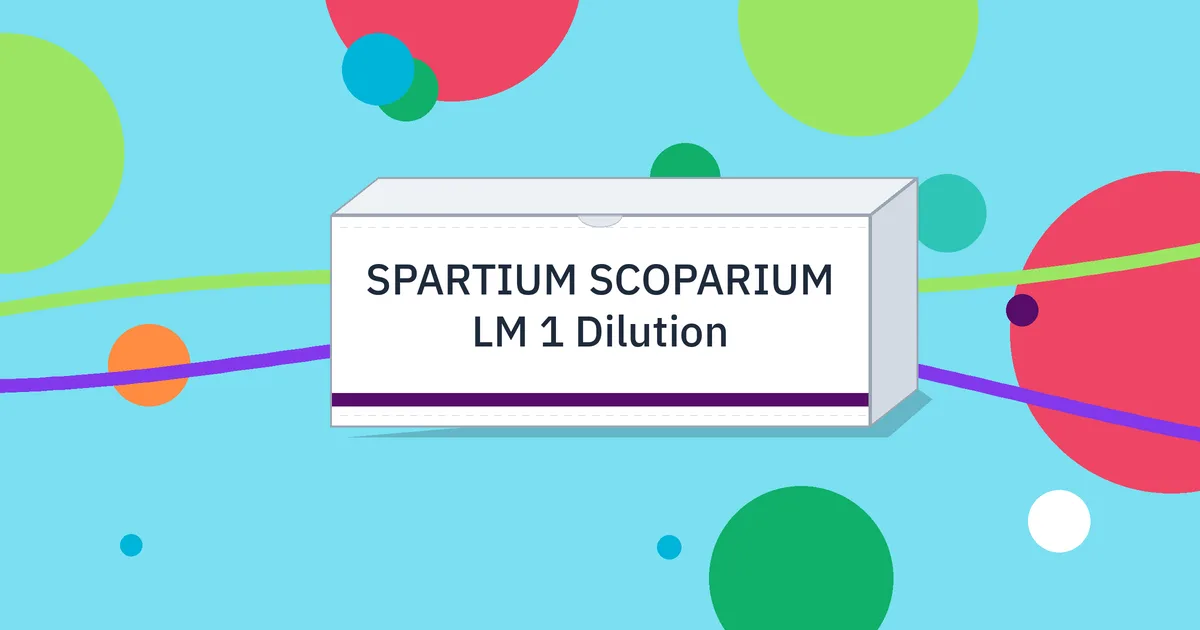 Symbolbild: Packung mit der Aufschrift SPARTIUM SCOPARIUM LM 1 Dilution (PZN 13194595) – Verfügbarkeit und Bezug in Apotheken in Frankfurt am Main
