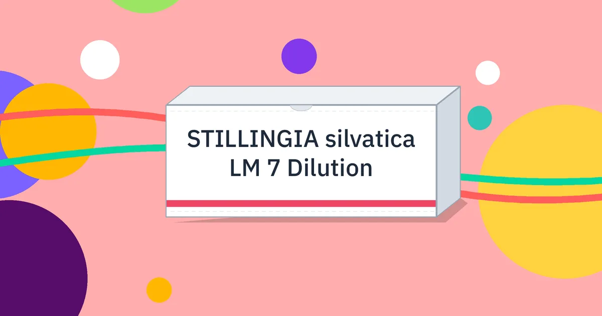 Symbolbild: Packung mit der Aufschrift STILLINGIA silvatica LM 7 Dilution (PZN 13201332) – Verfügbarkeit und Bezug in Apotheken in Frankfurt am Main