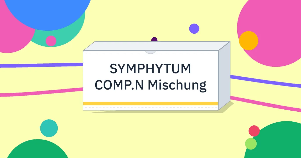 Symbolbild: Packung mit der Aufschrift SYMPHYTUM COMP.N Mischung (PZN 02190654) – Verfügbarkeit und Bezug in Apotheken in Frankfurt am Main