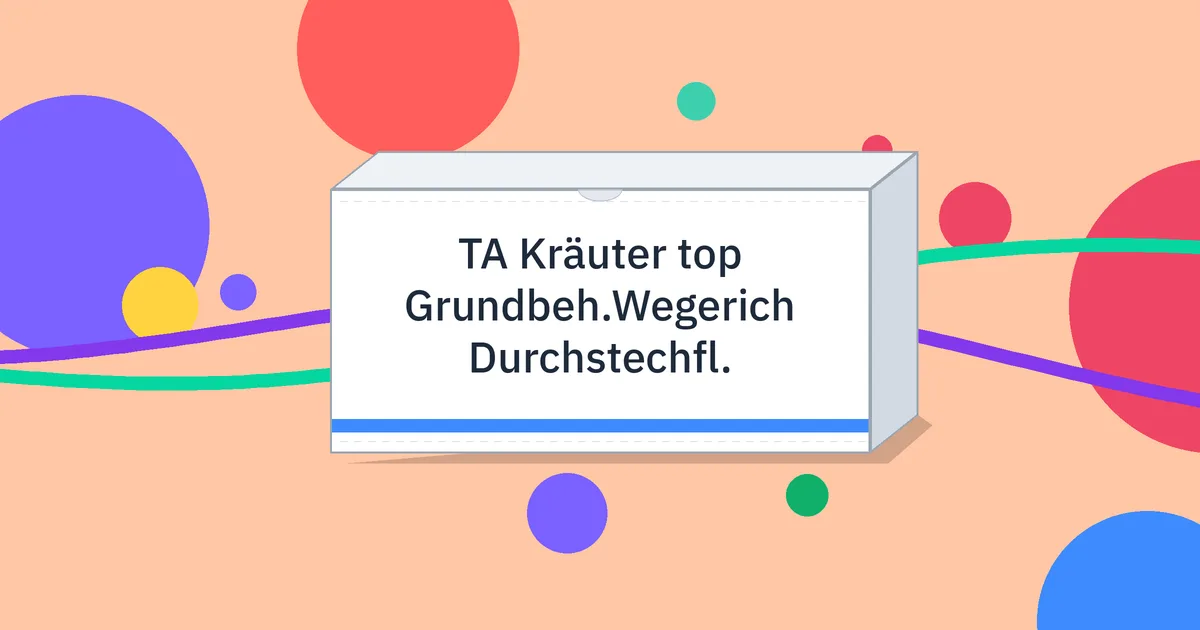 Symbolbild: Packung mit der Aufschrift TA Kräuter top Grundbeh.Wegerich Durchstechfl. (PZN 05459967) – Verfügbarkeit und Bezug in Apotheken in Frankfurt am Main