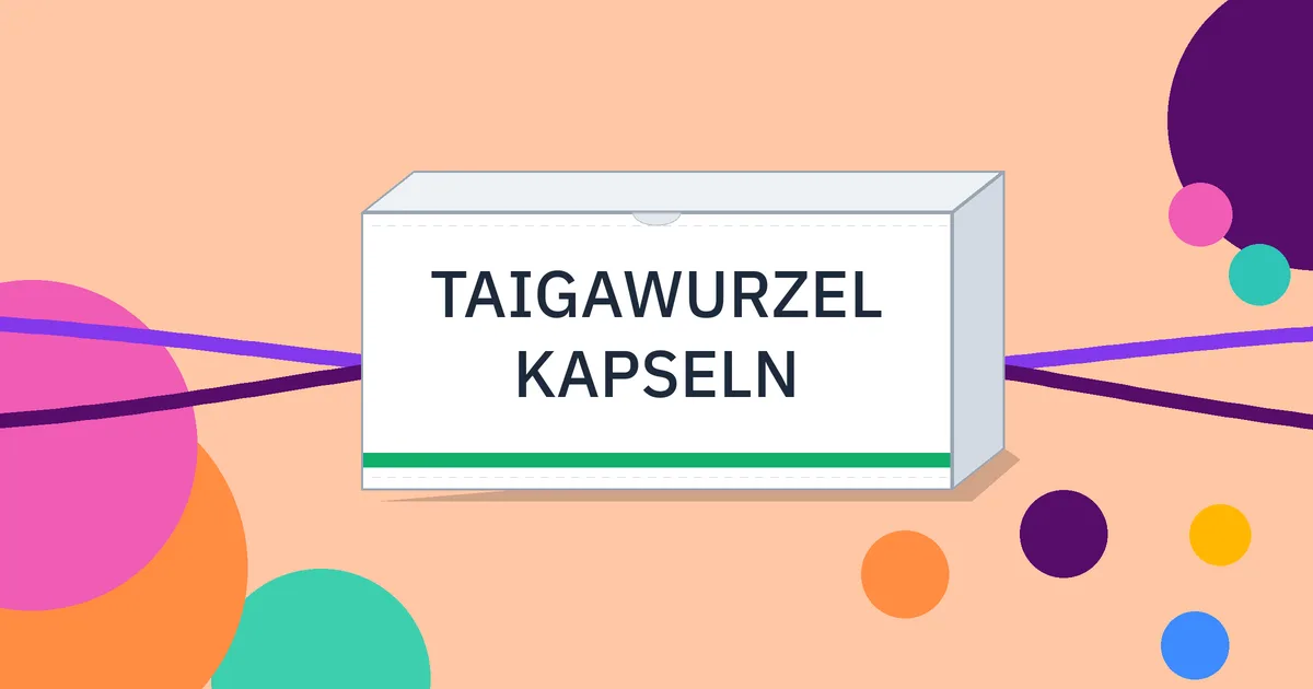 Symbolbild: Packung mit der Aufschrift TAIGAWURZEL KAPSELN (PZN 00792372) – Verfügbarkeit und Bezug in Apotheken in Frankfurt am Main