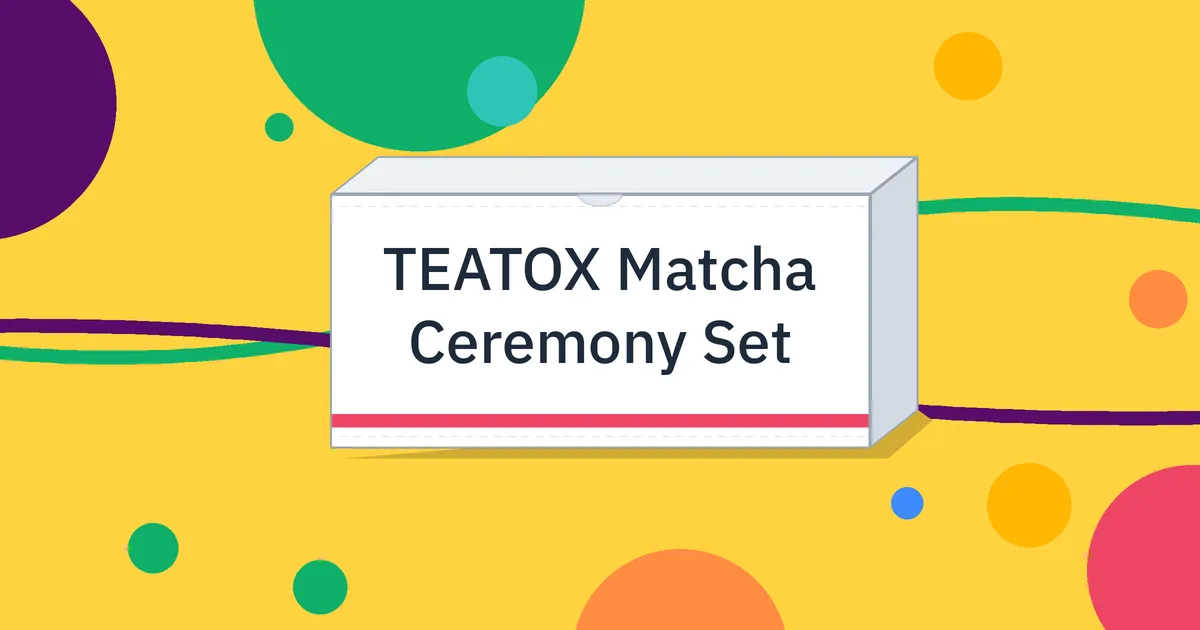 Symbolbild: Packung mit der Aufschrift TEATOX Matcha Ceremony Set (PZN 13583345) – Verfügbarkeit und Bezug in Apotheken in Frankfurt am Main