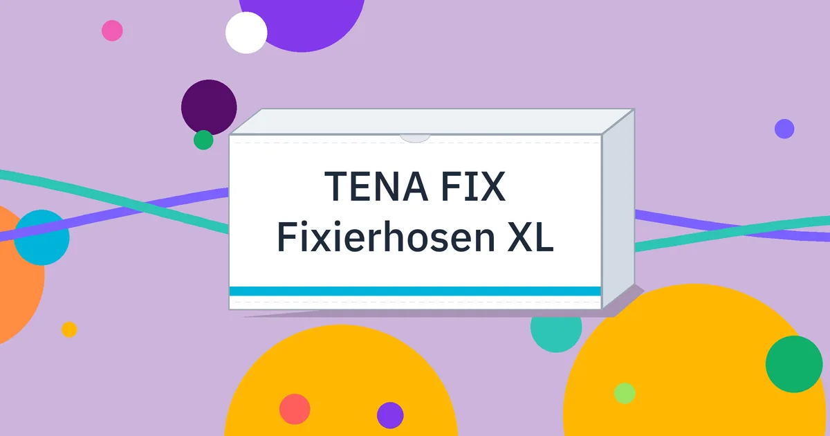 Symbolbild: Packung mit der Aufschrift TENA FIX Fixierhosen XL (PZN 09468992) – Verfügbarkeit und Bezug in Apotheken in Frankfurt am Main